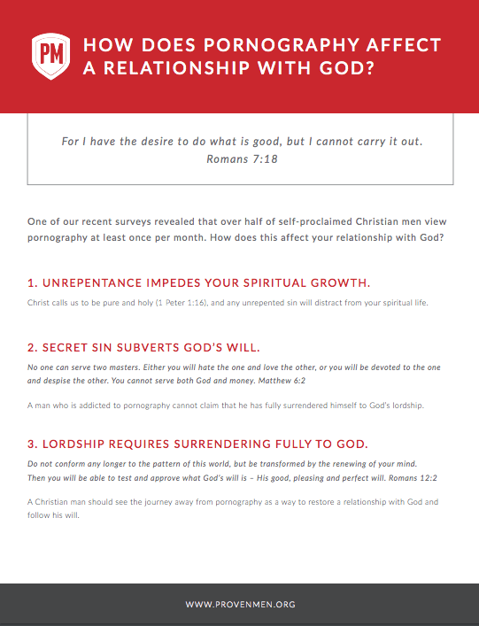 How Does Pornography Affect A Relationship with God? - Proven Men